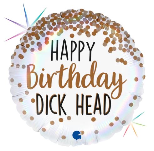 Happy Birthday D*** Head Foil Balloon – Yummy Box